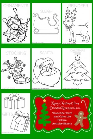 7 Free Christmas Coloring Pages Printables - Domestic Mommyhood