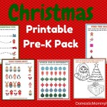 Christmas printable pre-k pack - Domestic Mommyhood