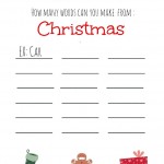 christmas make a word - Domestic Mommyhood