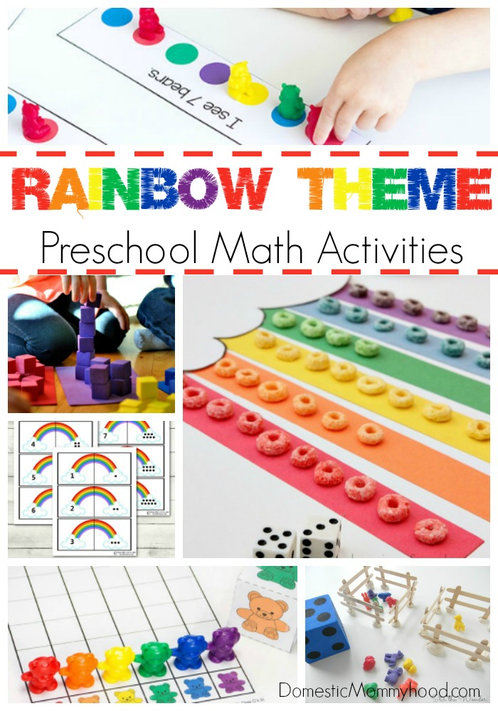 Rainbow Theme Preschool Math Activities Domestic Mommyhood Rainbow Theme Preschool Math Activities Domestic Mommyhood